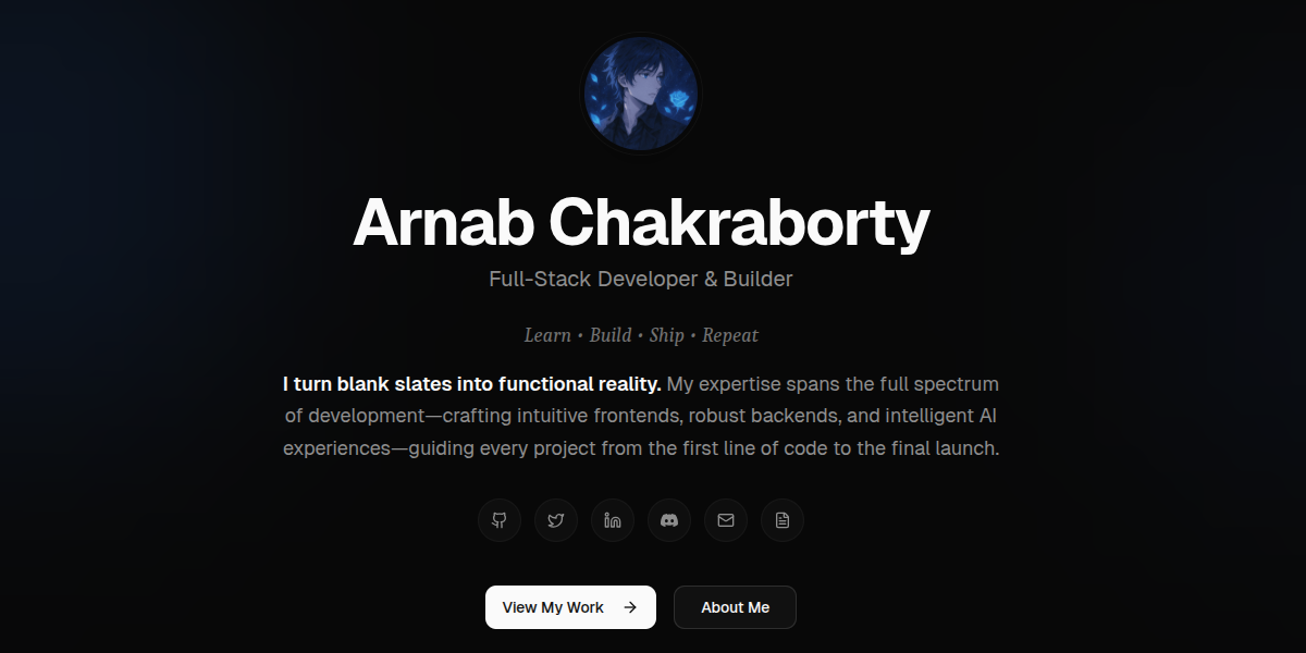 Arnab Chakraborty (@zytact)